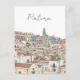 Matera Italy Travel Illustration Postcard | Zazzle