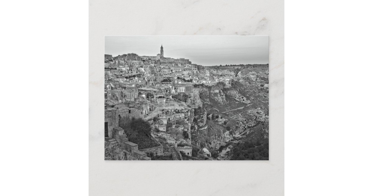 Matera scenic view postcard | Zazzle