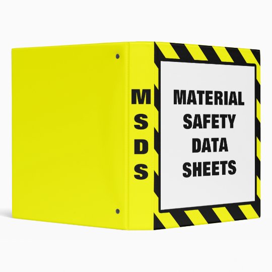 Material Safety Data Sheets 3 Ring Binder | Zazzle.com