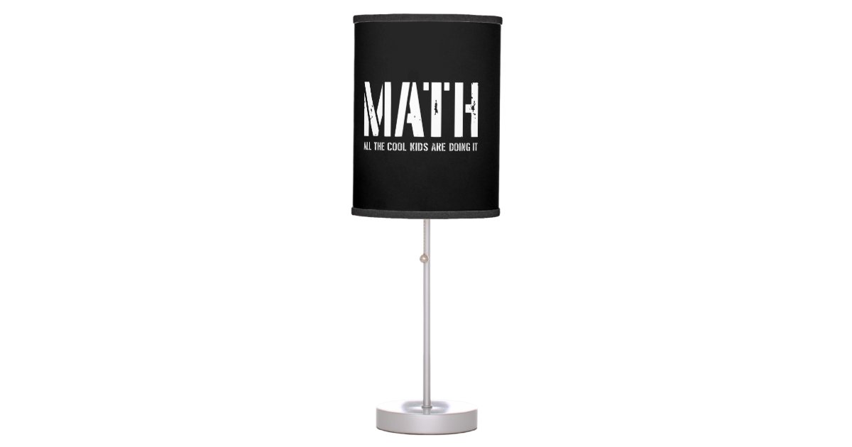 Math and Cool Kids Table Lamp | Zazzle
