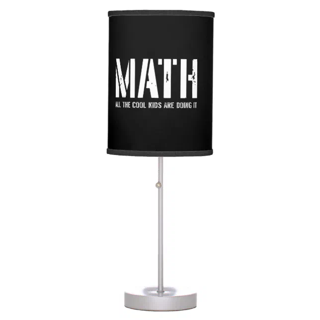 Math and Cool Kids Table Lamp | Zazzle