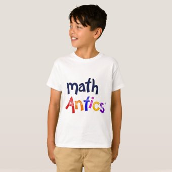 Math Antics Colorful Logo T-shirts | Zazzle