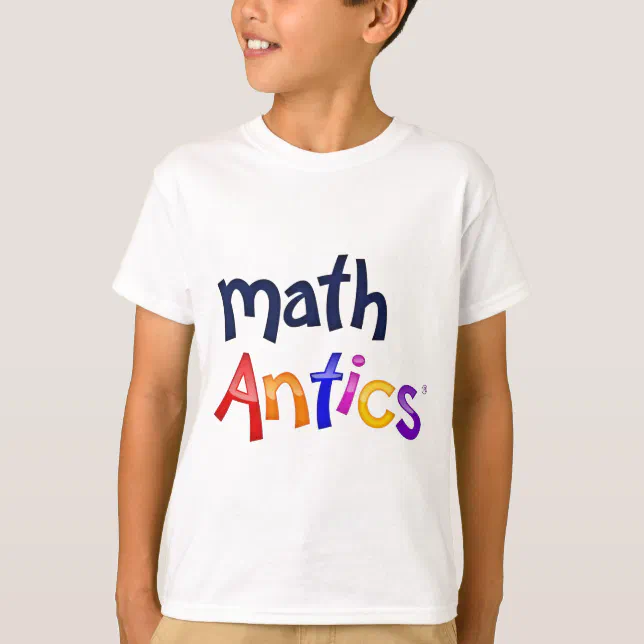 Math Antics Colorful Logo T-shirts | Zazzle