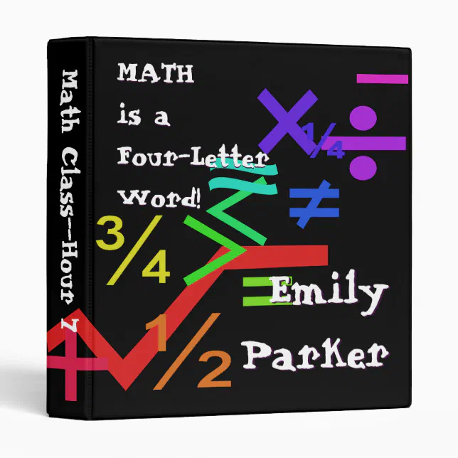 Math Binder | Zazzle