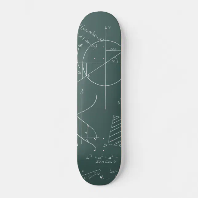 Math blackboard skateboard | Zazzle