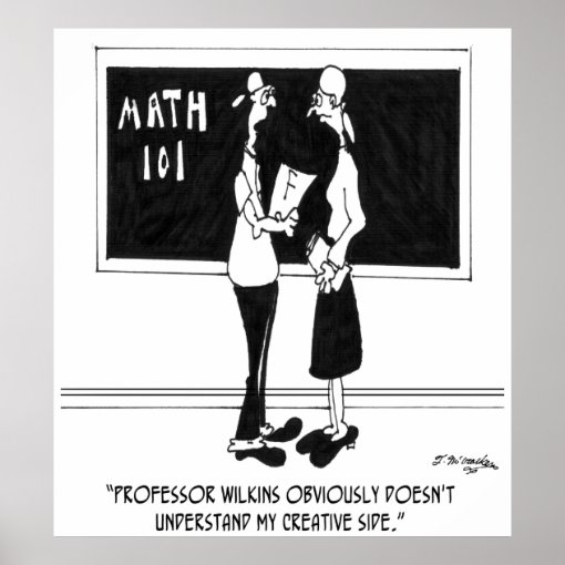Math Cartoon 6838 Poster | Zazzle