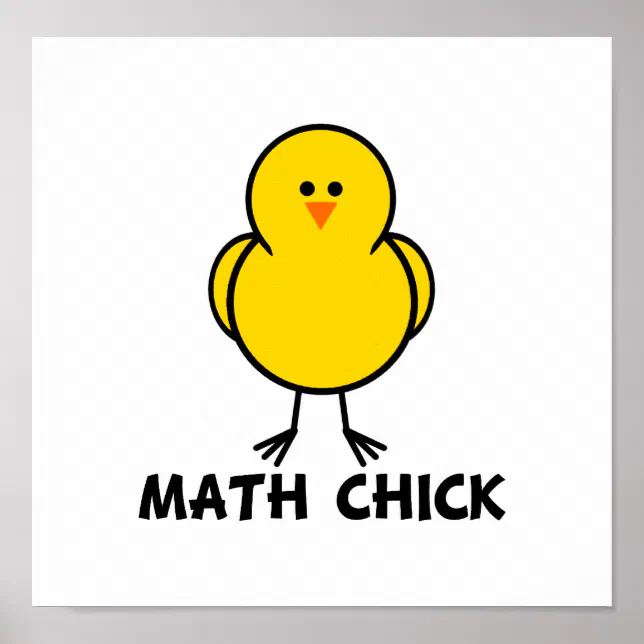 Math Chick Poster | Zazzle