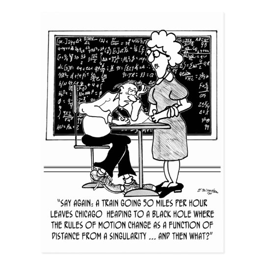 Math Class Cartoon 9478 Postcard | Zazzle.com