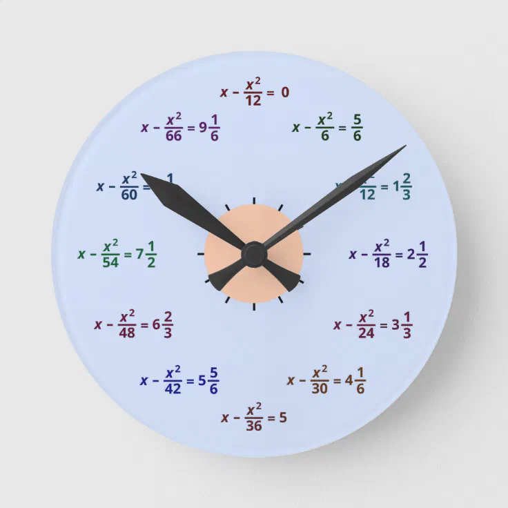 Math Clock | Zazzle