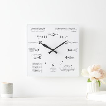 Math Clock | Zazzle