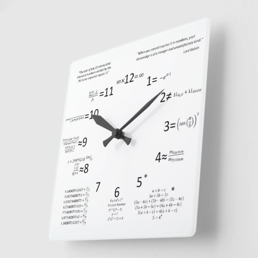 Math Clock | Zazzle