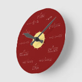 Math clock (red background) | Zazzle