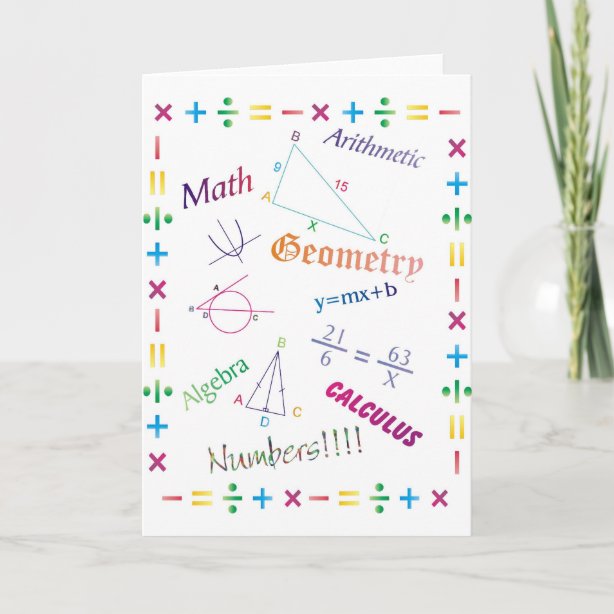 Geometry Cards | Zazzle