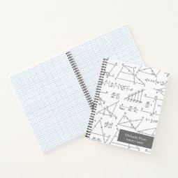 Math Diagrams Pattern Graph Paper Notebook | Zazzle