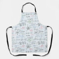 Math Equation Pattern Apron | Zazzle