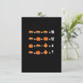 Math Equation Thanksgiving Day Funny Pumpkin Pie F Invitation | Zazzle