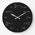 Math Equations and Notations Large Clock | Zazzle