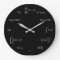 Math Equations and Notations Large Clock | Zazzle