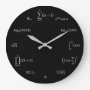 Math Equations and Notations Large Clock | Zazzle