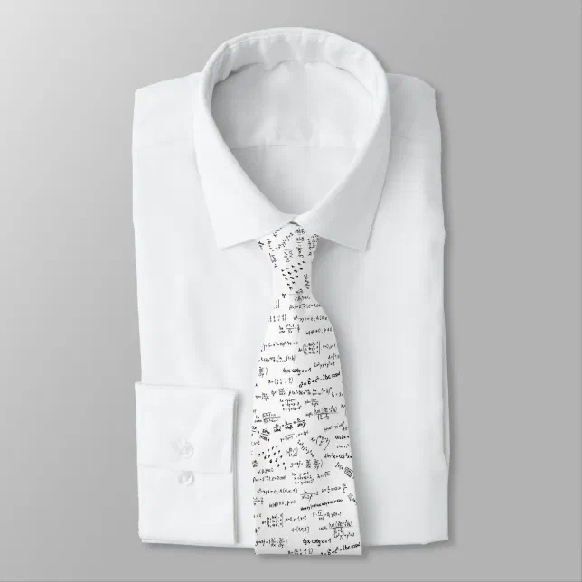 Math Formulas And Equations Scientifically Neck Tie | Zazzle