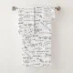Math Formulas And Numbers Bath Towel Set | Zazzle