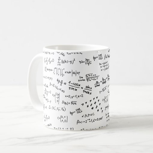 Math Formulas And Numbers Coffee Mug | Zazzle