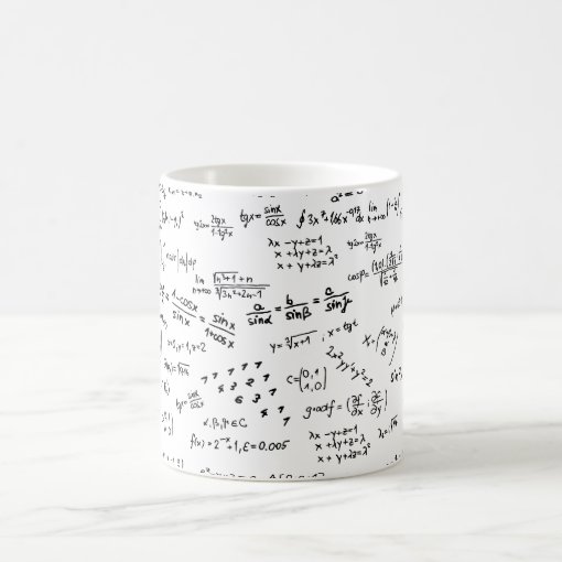 Math Formulas And Numbers Coffee Mug | Zazzle