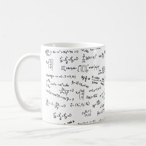 Math Formulas And Numbers Coffee Mug | Zazzle