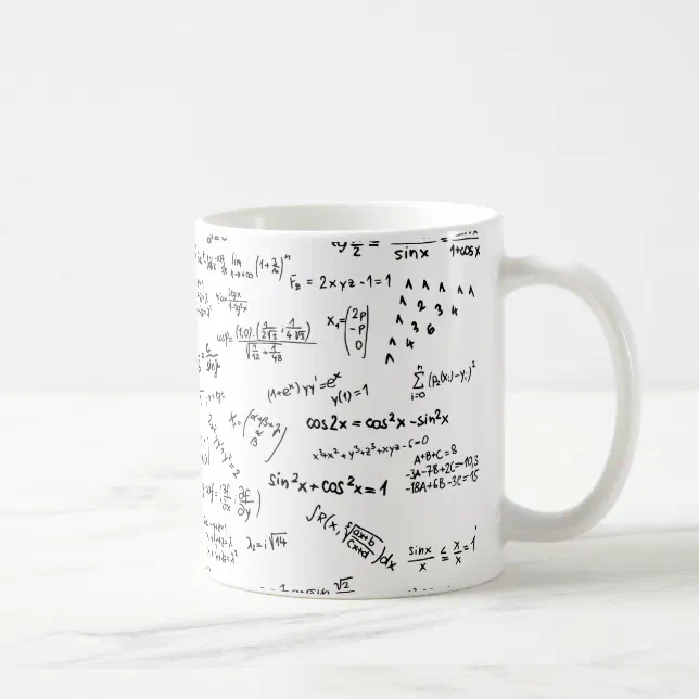Math Formulas And Numbers Coffee Mug | Zazzle