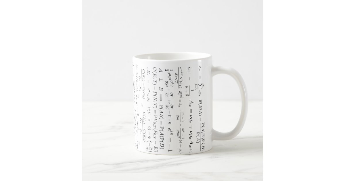 Math Formulas Mug | Zazzle