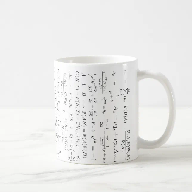 Math Formulas Mug | Zazzle