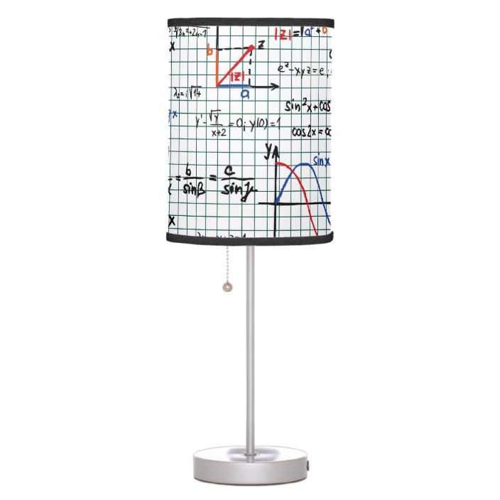 Math Formulas Numbers table lamp | Zazzle.com