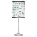 Math Formulas Numbers table lamp | Zazzle