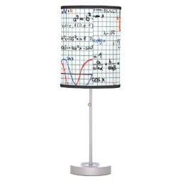 Math Formulas Numbers table lamp | Zazzle