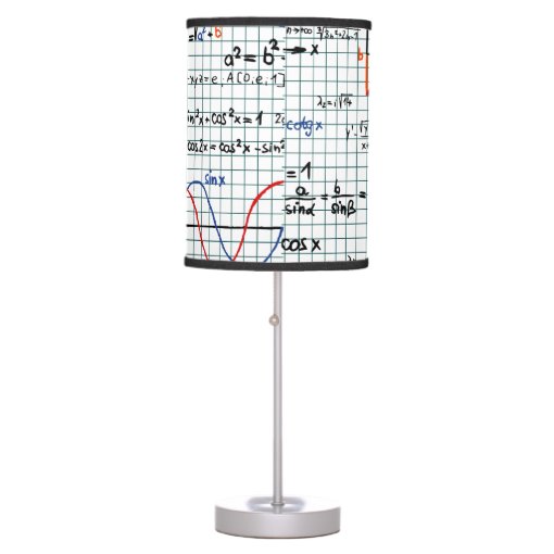 Math Formulas Numbers table lamp | Zazzle