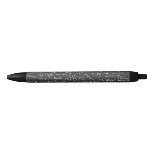 Math Formulas On A Blackboard Black Ink Pen | Zazzle