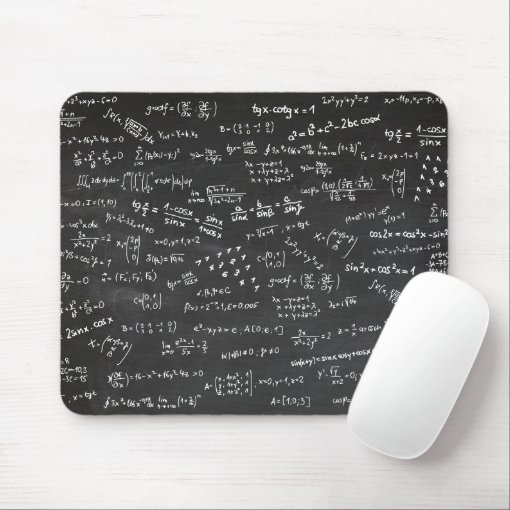 Math Formulas On A Blackboard Mouse Pad | Zazzle