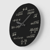 Math Geek Large Clock | Zazzle