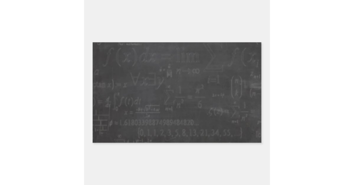 Math Geek Rectangular Sticker | Zazzle