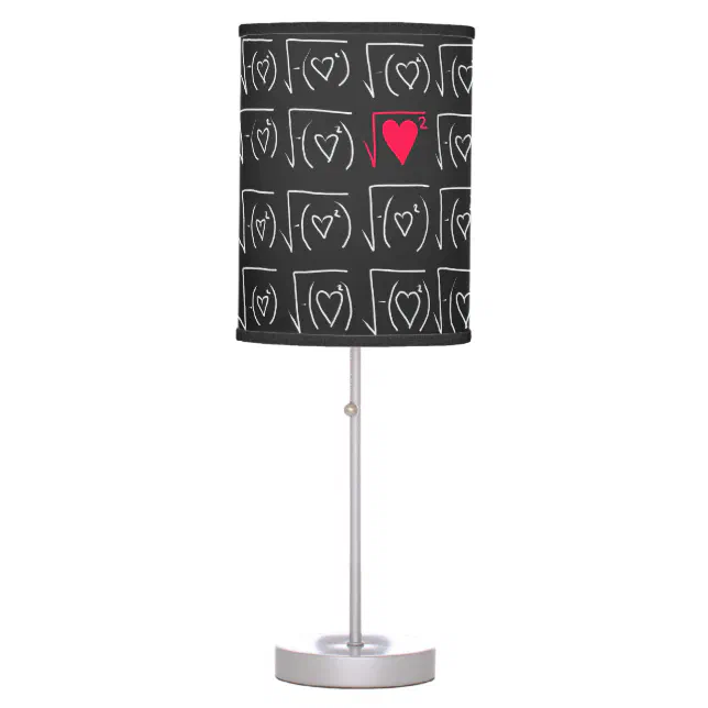 Math geek romance: find real love table lamp | Zazzle