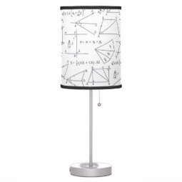 Math Hand Written Calculations Illustrations Table Lamp | Zazzle