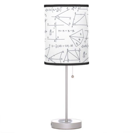 Math Hand Written Calculations Illustrations Table Lamp | Zazzle