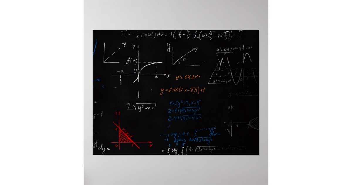 Math Horizontal Poster | Zazzle