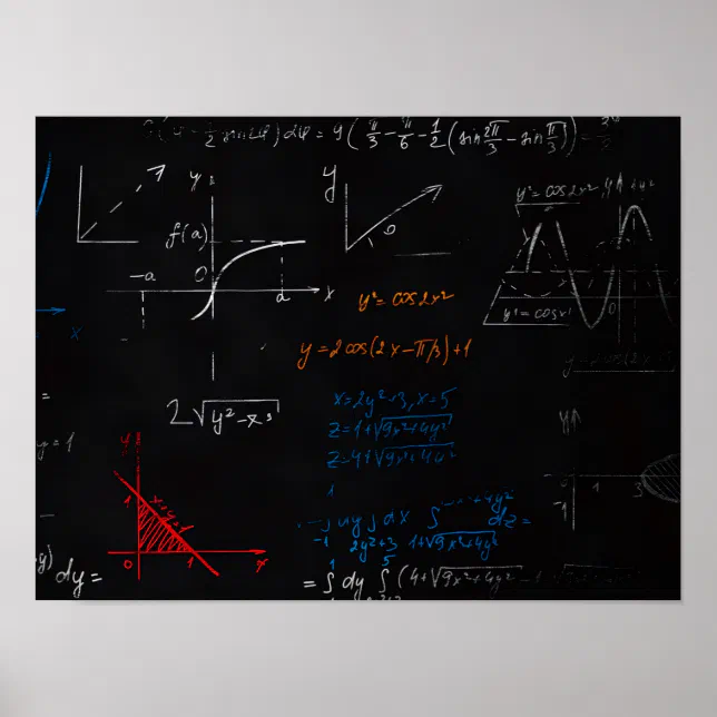 Math Horizontal Poster | Zazzle
