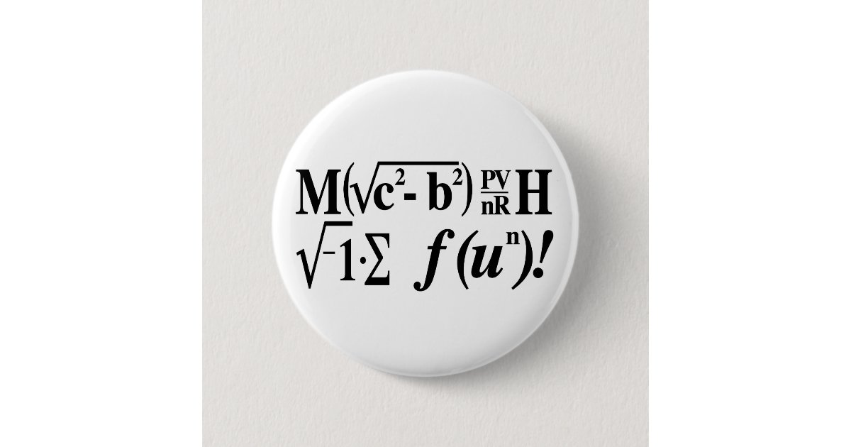 Math is Fun! Button | Zazzle