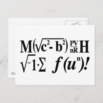 Math is Fun! Postcard | Zazzle