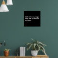 Math is Gods Language Poster | Zazzle