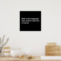 Math is Gods Language Poster | Zazzle