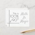 Math Is Magic funny customizable Postcard | Zazzle