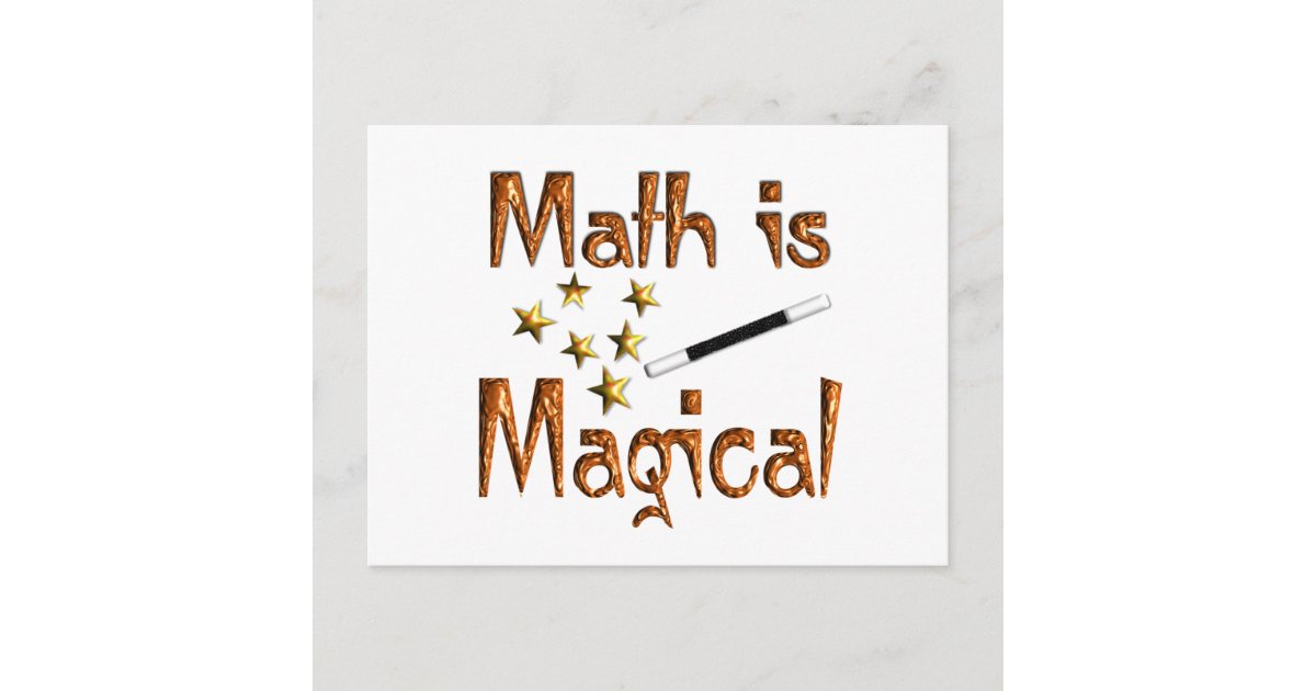 Math is Magical Postcard | Zazzle
